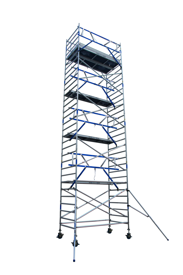 Smalle rolsteiger 12,2M vloerhoogte - Steiger Verhuur Noord